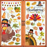 Amazon.com: JarThenaAMCS 54Pcs Fall Thanksgiving Window Clings Turkey ...