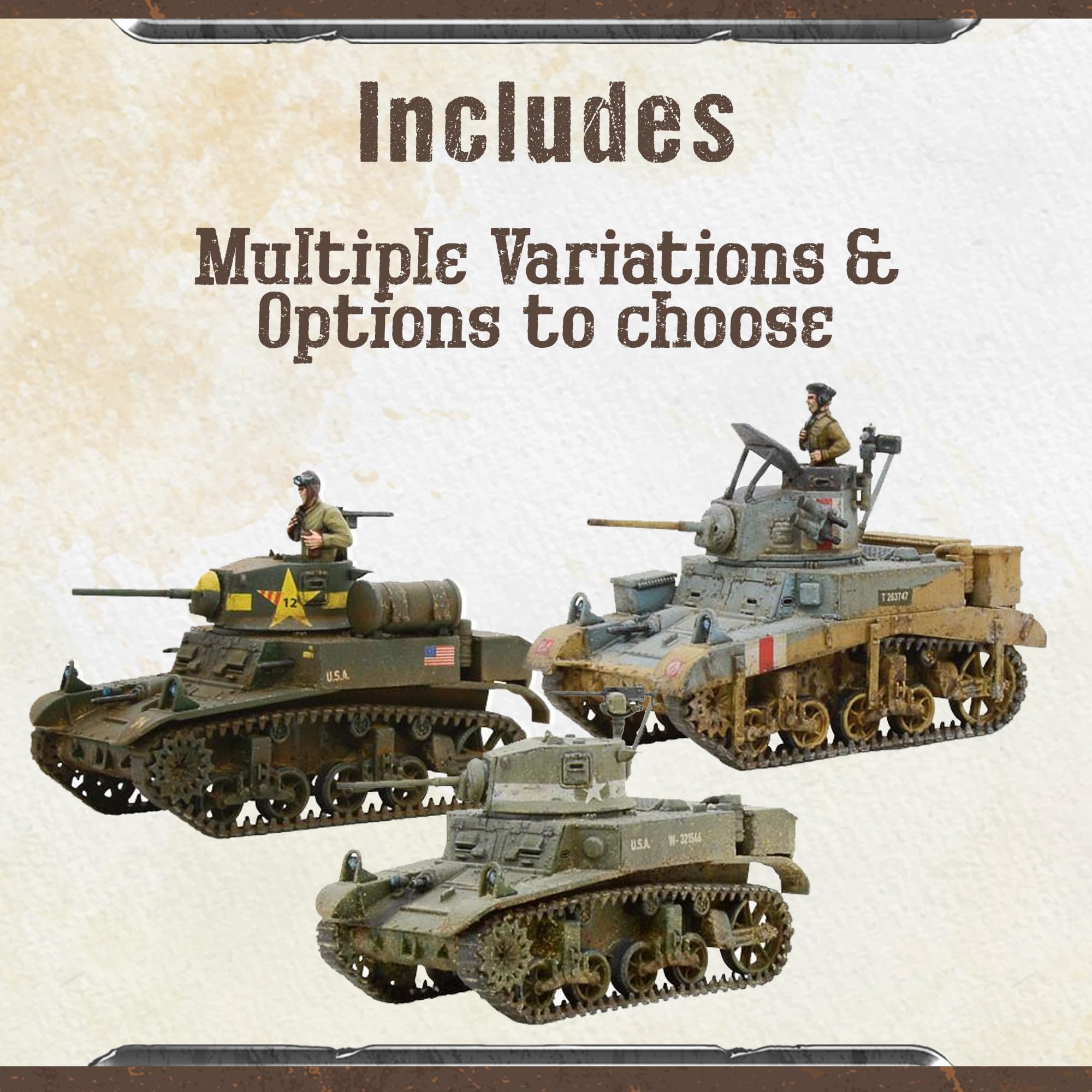 Mua Wargames Delivered Bolt Action US Tank - M3 Stuart Tank, WW2 ...