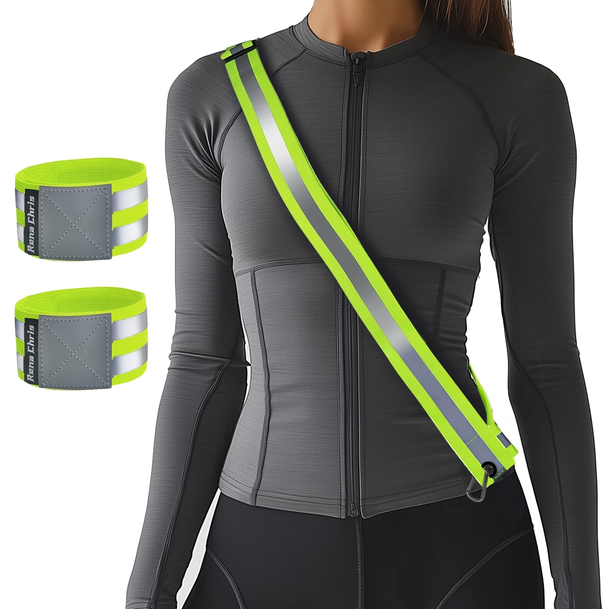 Rena Chris Reflective Running Gear, Reflective Sash, Night Dog Walking ...