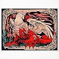 Amazon.com: Generic Dragon Wall Art Oil Painting, Red Dragon Falin Art ...