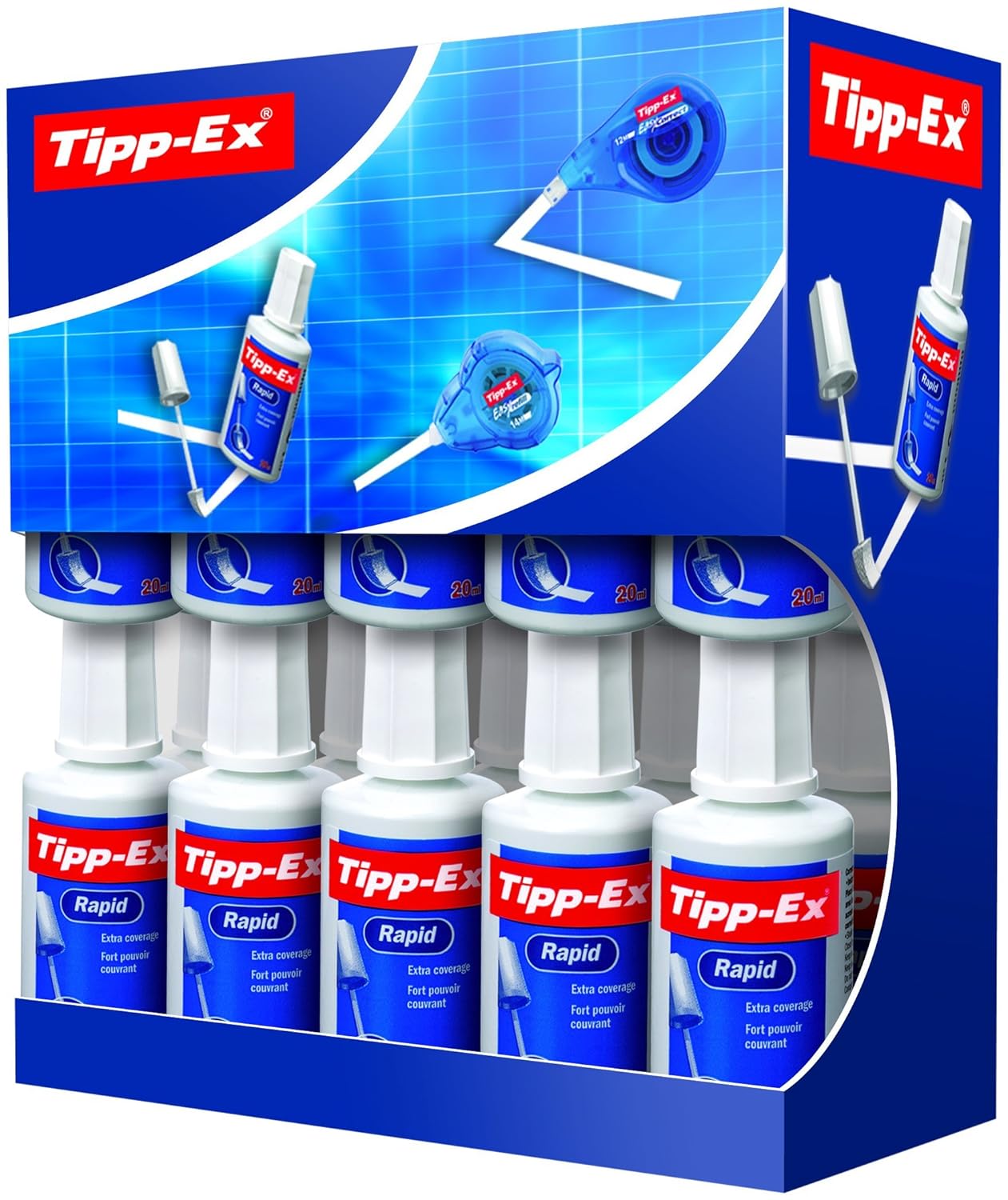 Tipp-Ex Rapid Correction Fluid Fast-drying 20ml White Ref 895950 [Pack ...