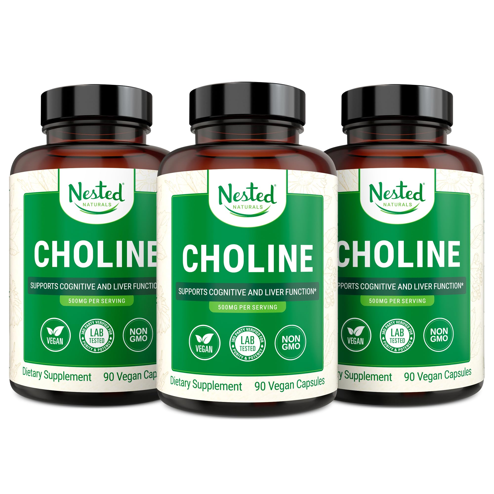 Mua Nested Naturals Choline Bitartrate 500mg | High Potency Choline ...