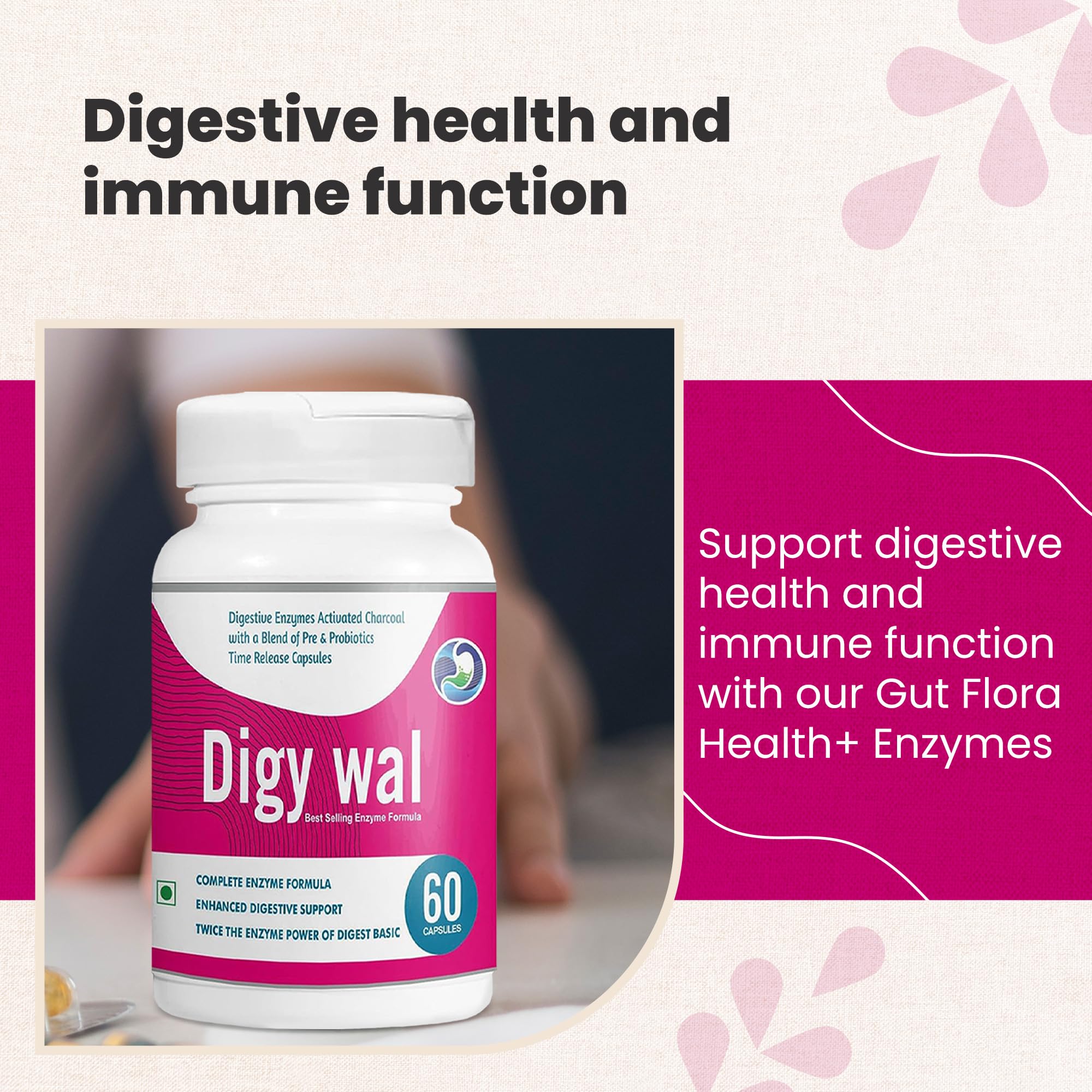 Mua Digestive Enzyme Capsules (60 Count) - Activated Charcoal Digestive ...