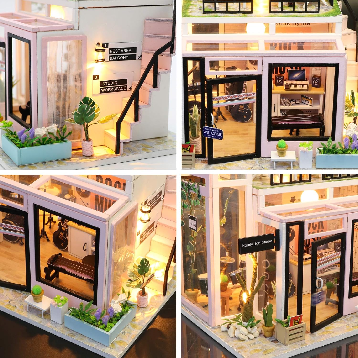 Cuteefun DIY Miniature House Model Kit for Adults to Build Miniature ...