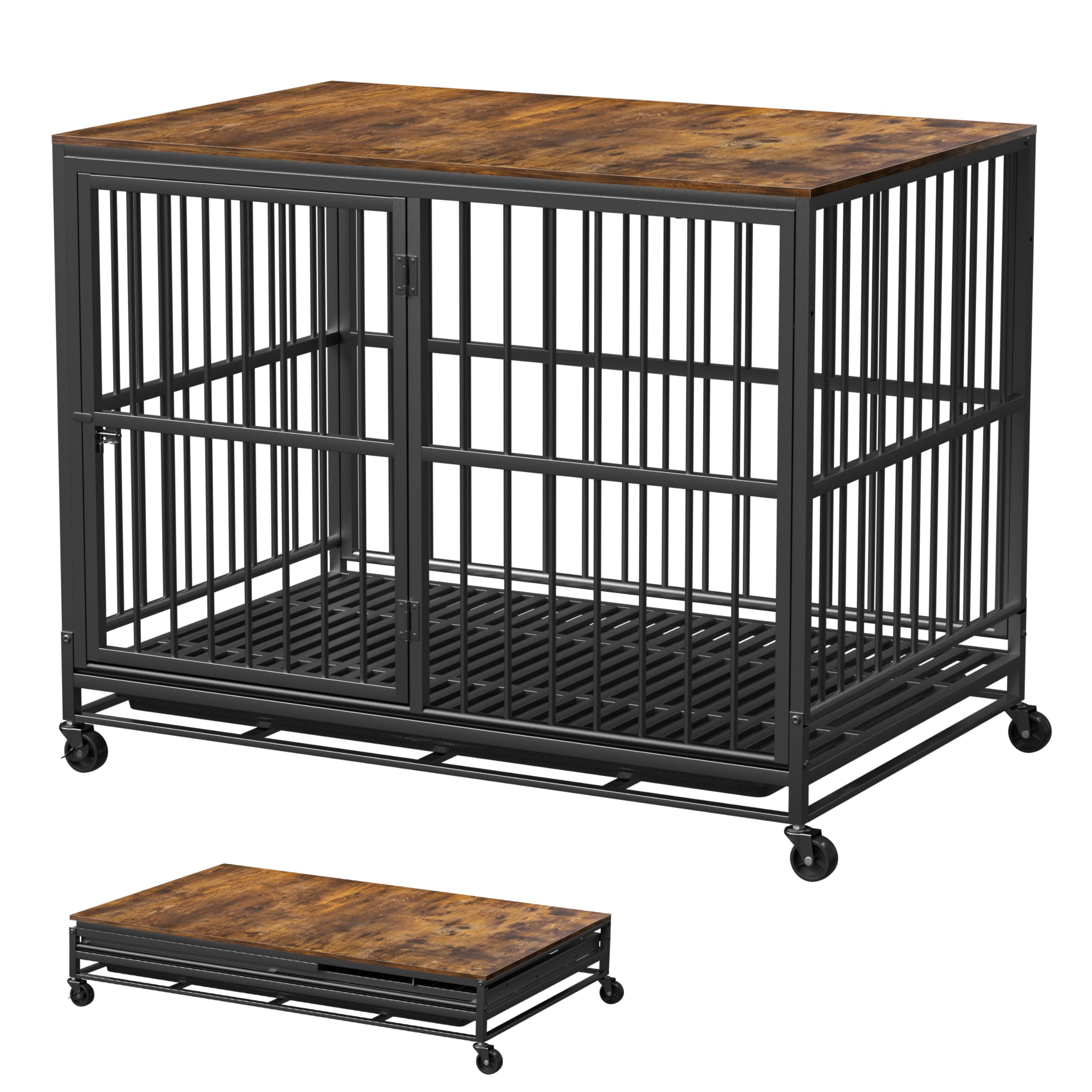 Dociote 45 Inch Heavy Duty Dog Crate Furniture for Large XXL Dogs, Big ...