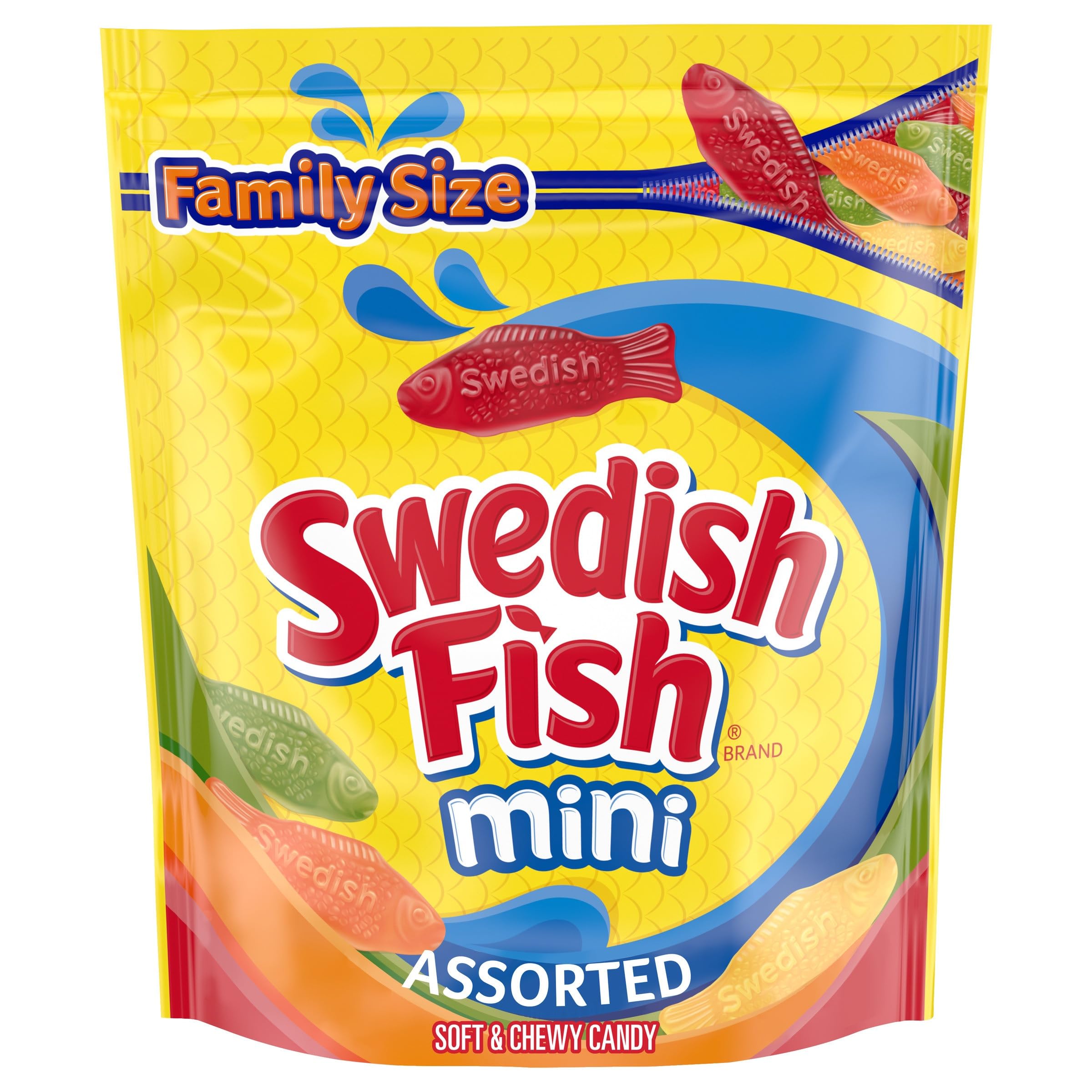 Mua SWEDISH FISH Mini Assorted Soft & Chewy Candy, Family Size, Bulk ...