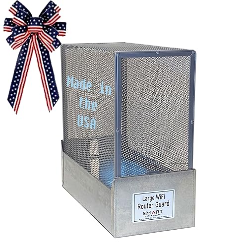 Large WiFi Router Cover Guard (Made in The US!) Blocks About 90% of The ...
