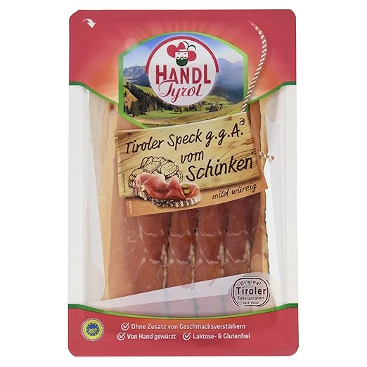 Handl Tyrol Tiroler Speck g.g.A. vom Schinken, 80 g: Amazon.de ...