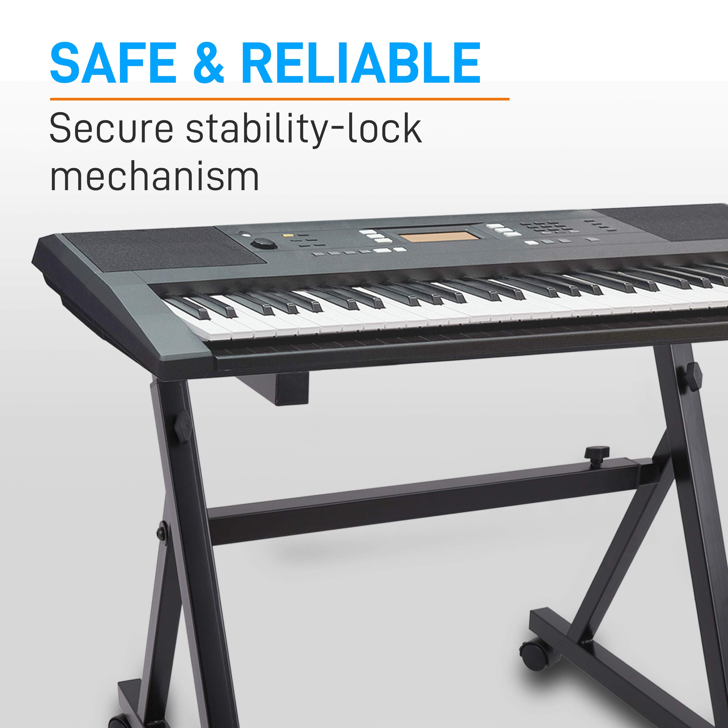 Mua Pyle Port Universal Electronic Black Heavy-Duty Z Style Keyboard Organ Holder Rack Portable ...