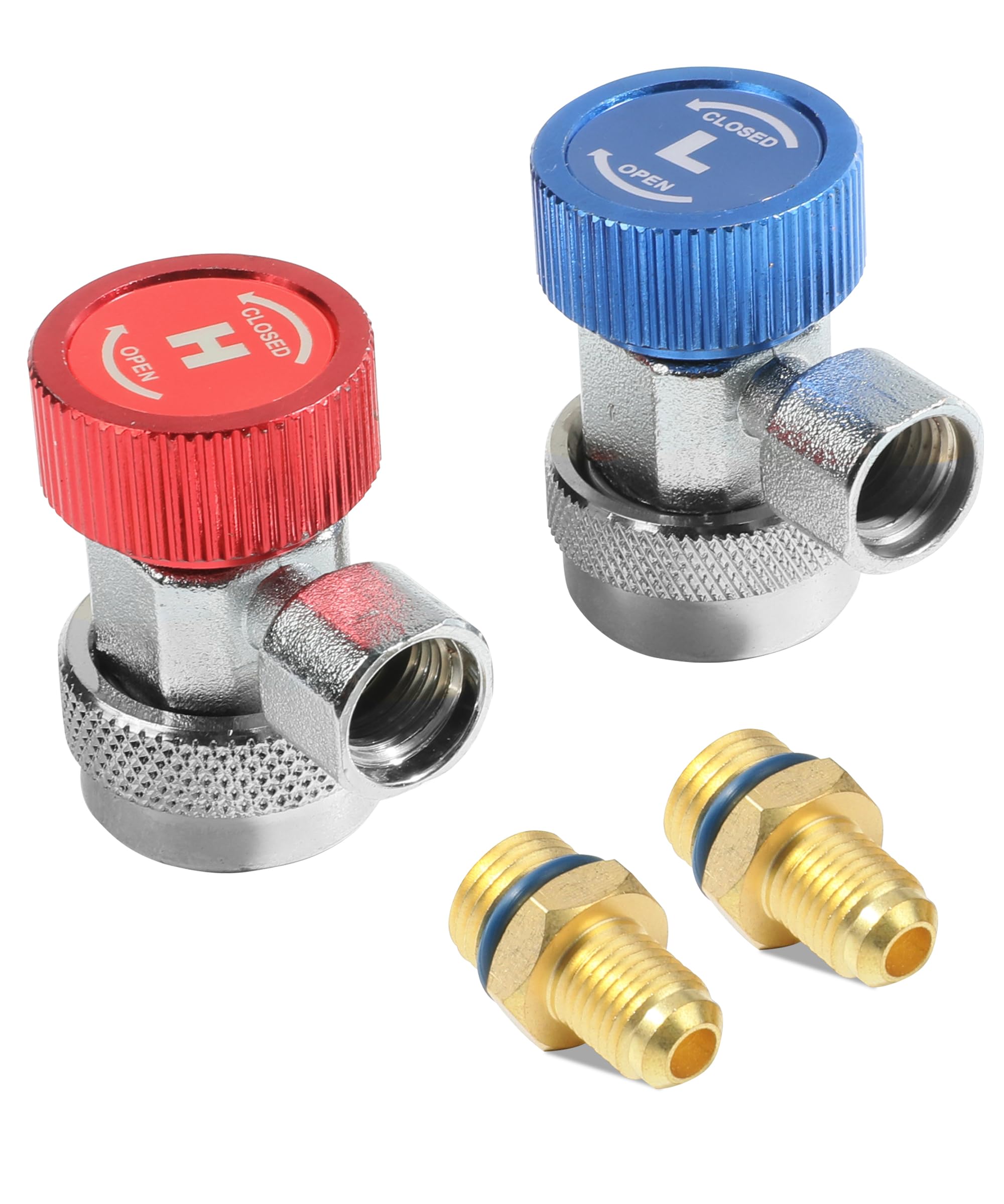 Mua AC R134A Adapter Fittings,R134a Connector 1/4 Inch Quick Connector ...