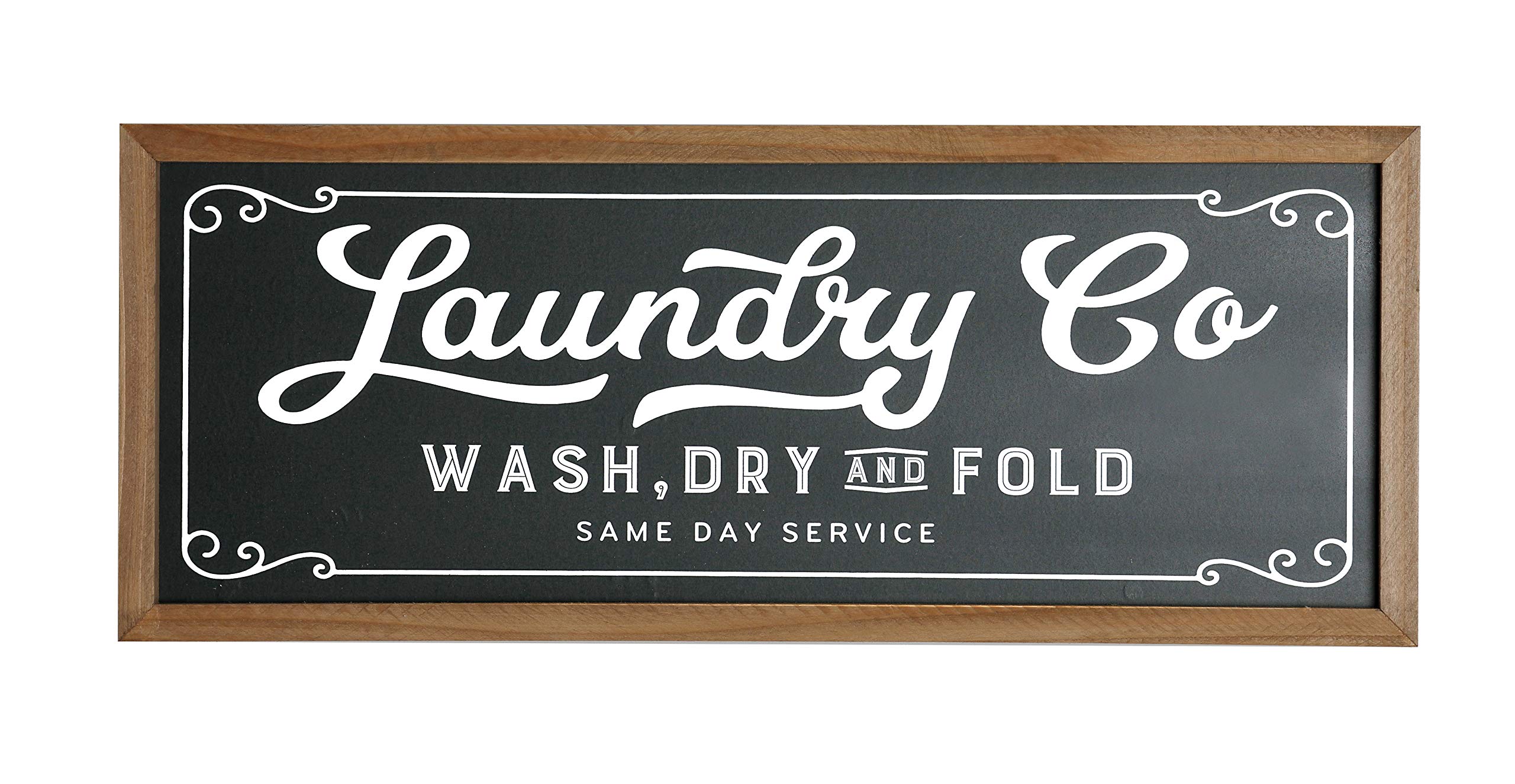 Laundry Sign for Family Laundry Room Decor Rustic Wood Frame Farmhouse ...