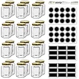 Amazon.com: Spice Jars Airtight 3.4 oz small mason Glass Jars with Leak ...