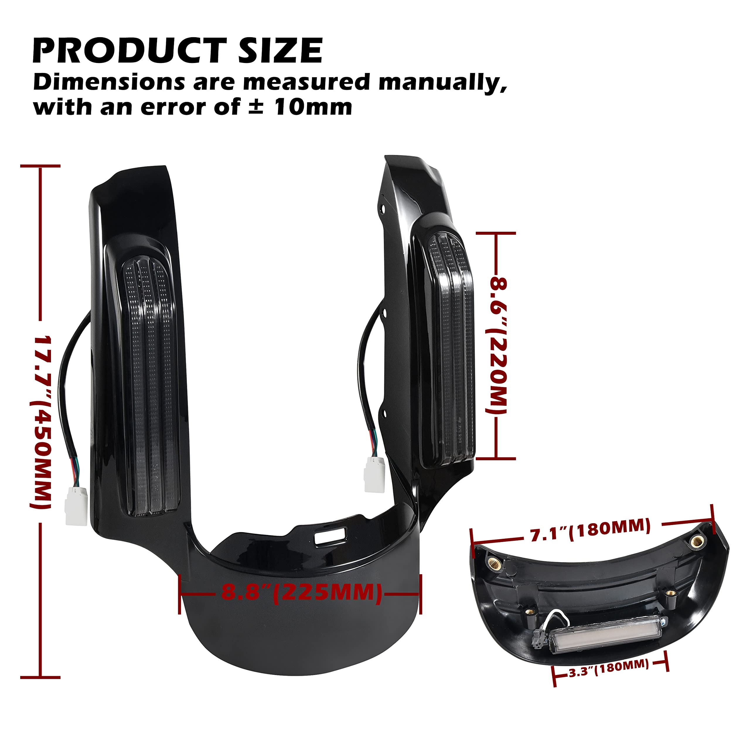 Mua VEISUTOR LED Rear Fender Fascia Kit for Road Glide 14-23, Rear ...