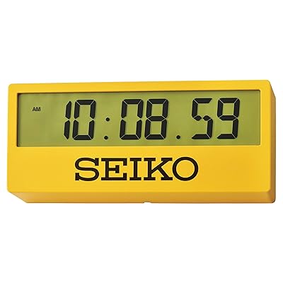Buy Seiko Countdown Calendar Timer Yellow Digital Clock QHL073Y Online ...