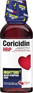 Amazon.com: Coricidin HBP Nighttime Multi-Symptom Cold Liquid Cherry ...