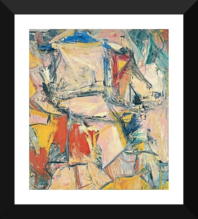 Tallenge Interchange, 1955 By Willem De Kooning Small Framed Poster (12 ...