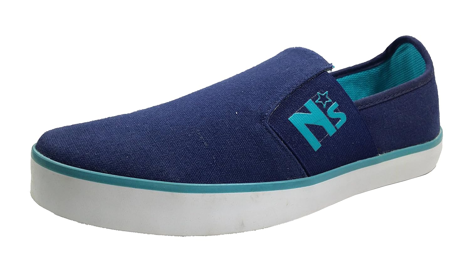 Buy BATA Men's Canvas Loafers and Mocassins (8UK, Blue) at Amazon.in