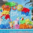 Amazon.com: Summer Pool Party Decorations 140pcs Beach Ball Tropical ...