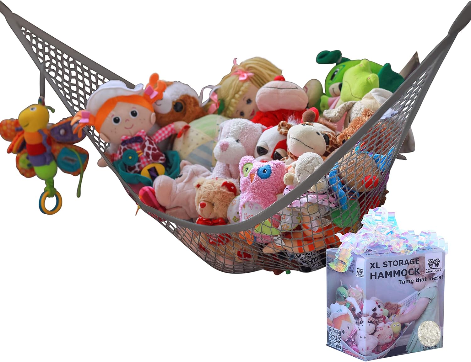 MiniOwls Toy Storage Hammocks - Declutter Solution for Teddies and Soft ...