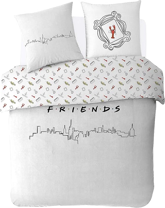 Friends Cotton Bedding Set: Amazon.co.uk: Kitchen & Home