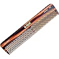 Amazon.com : Kent 16T Double Tooth Hair Dressing Table Comb, Tortoise Fine and Wide Tooth ...