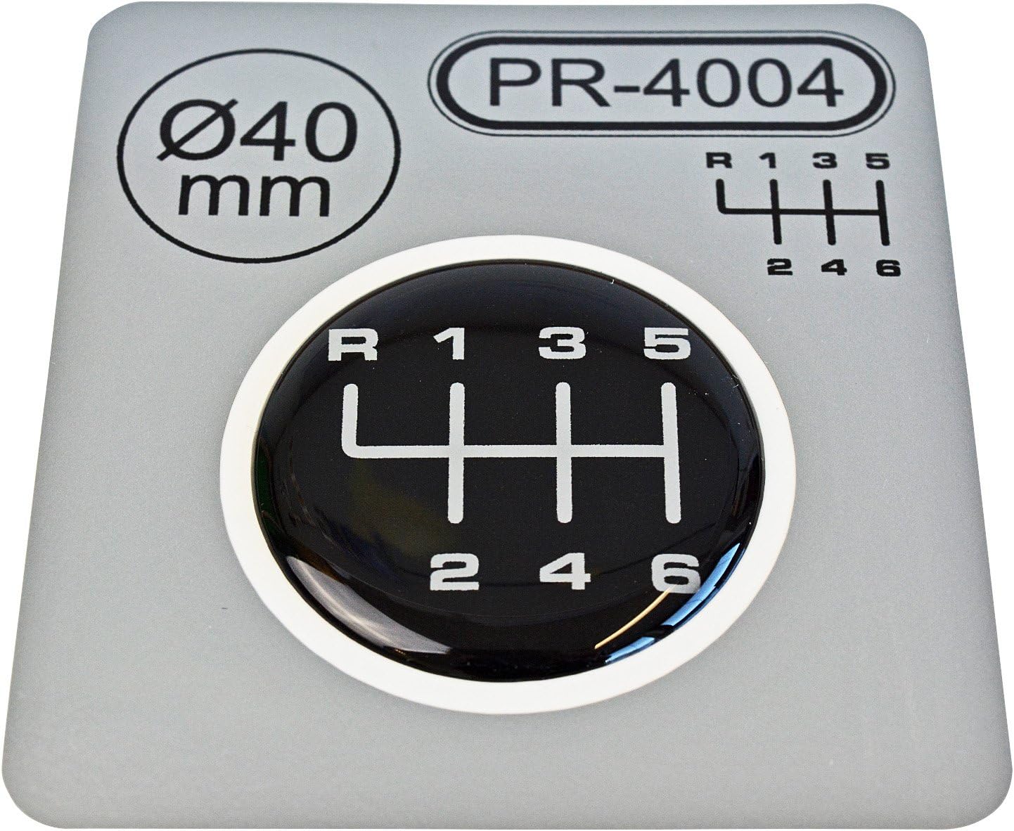 1x Gear Knob Sticker Diameter 30 Mm Scheme 1 5 Speed Gear Stick Badge