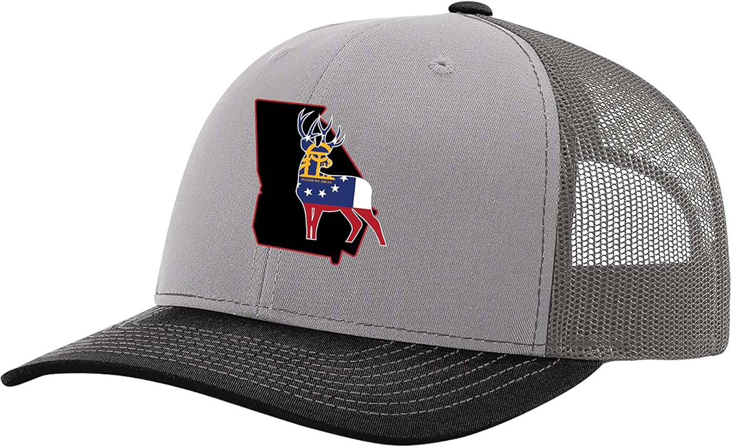 It's All About The South Georgia State with Flag Filled Buck Mesh Back ...