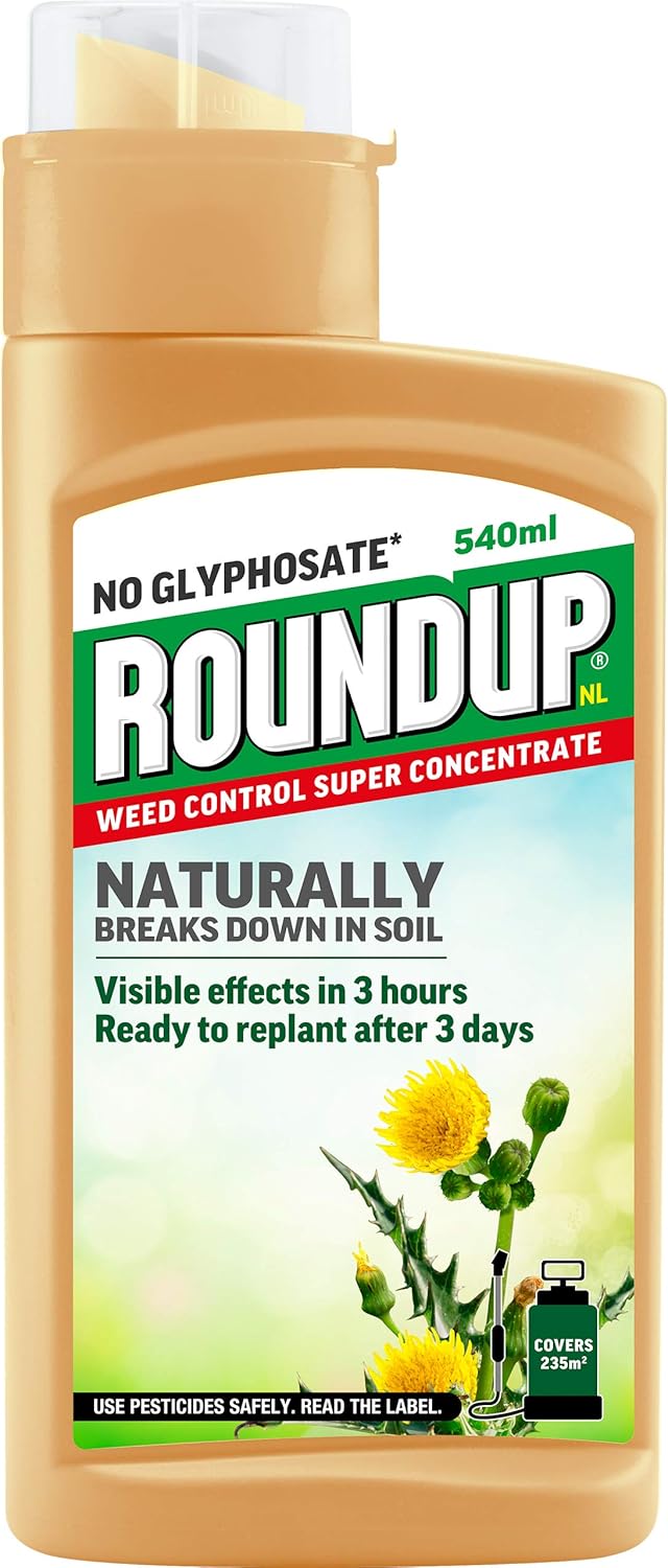 Roundup Naturals Weed Killer – CONCENTRATE (Glyphosate-Free) – 540 ml ...