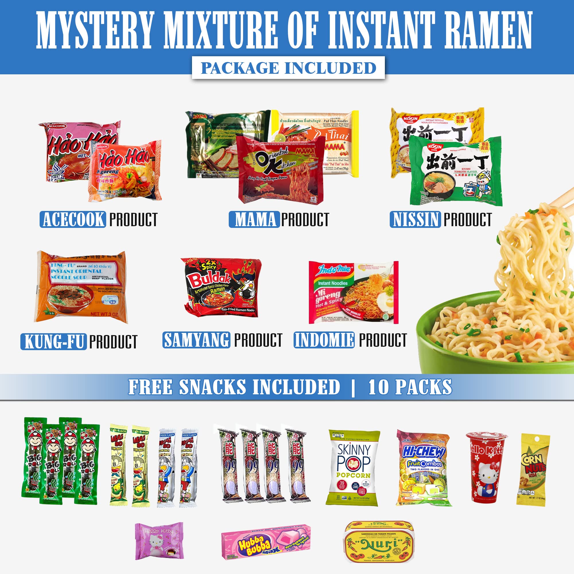 Mua INFINITEESHOP Asian Instant Ramen Noodles Variety Pack| Samyang ...