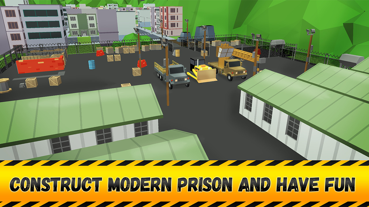 Construction City: Blocky Building Prison Game | Police Station ...
