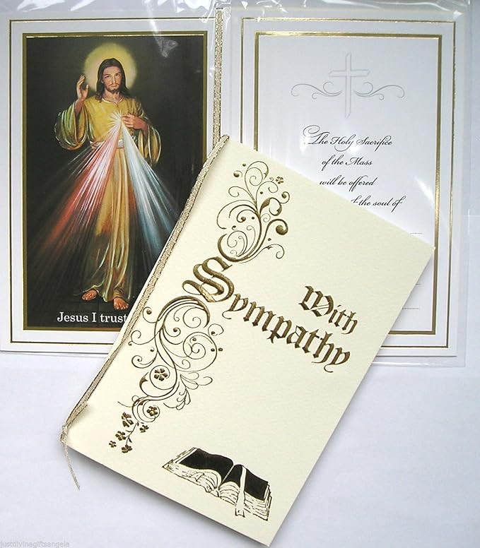 Deluxe Catholic Mass Card With Sympathy Divine Mercy 2167 Amazon co uk deluxe-catholic-mass-card-with-sympathy-divine-mercy-2167-amazon-co-uk