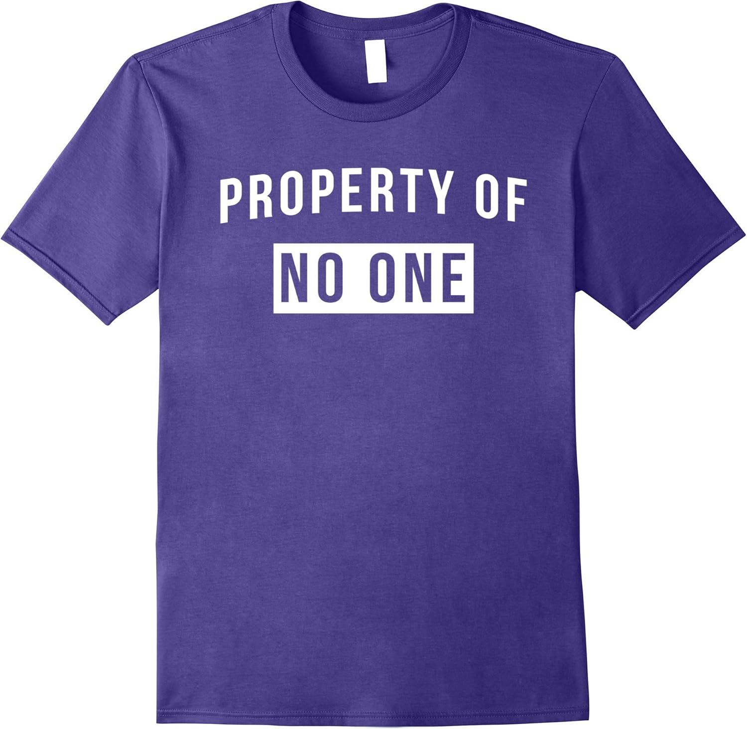 Amazon.com: Property of no one t-shirt: Clothing
