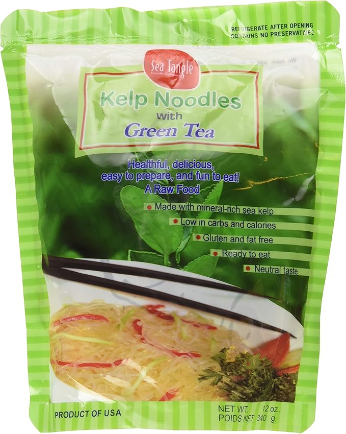 Sea Tangle Noodle Company, Kelp Noodles with Organic Green Tea, 12 oz ...