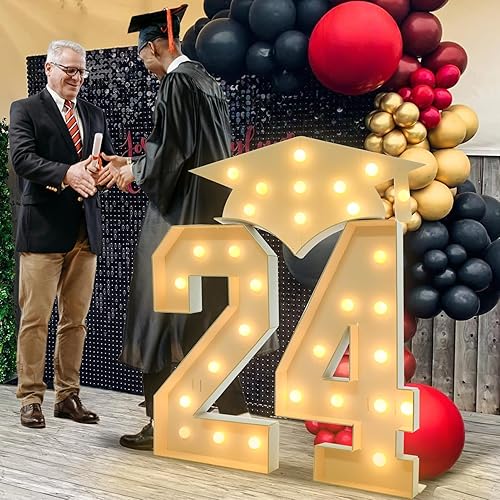 Graduation Decorations 2024 Party Numbers: 4.5FT Graduation Decorations ...