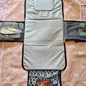 Lekebaby Portable Nappy Changing Mat Travel Baby Change Mat with Wipe ...