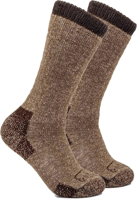 The Buffalo Wool Co. Trekker Bison/Merino Boot Socks Large at Amazon ...
