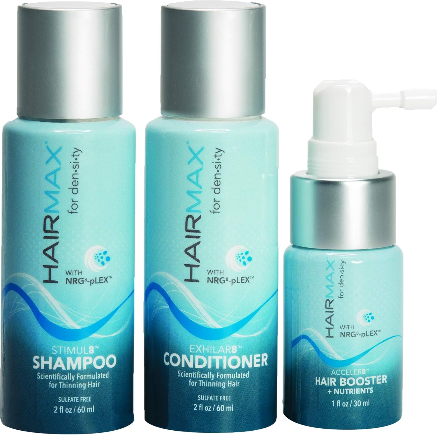 HairMax 3-PIECE HAIR CARE STARTER SET. Stimulate Hair Growth, Reverse ...