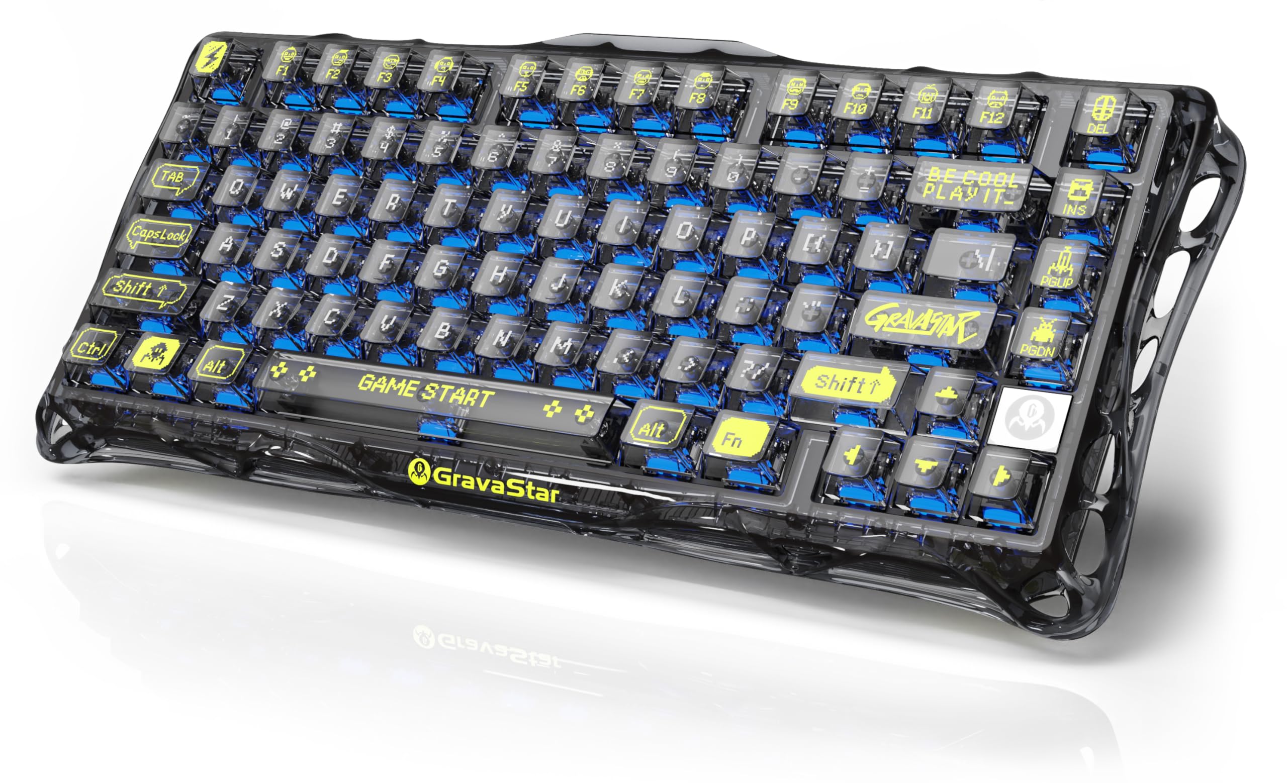 GravaStar Mercury K1 Lite Mechanical Gaming Keyboard, 75% Gasket Hot ...