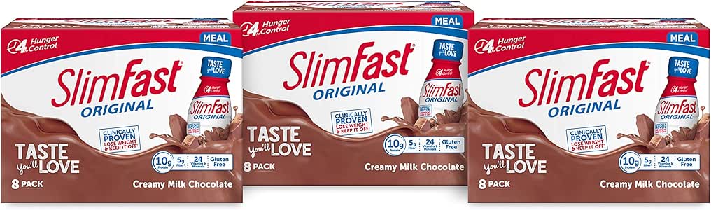 Amazon.com: SlimFast Original Creamy Milk Chocolate Shake – Ready to ...