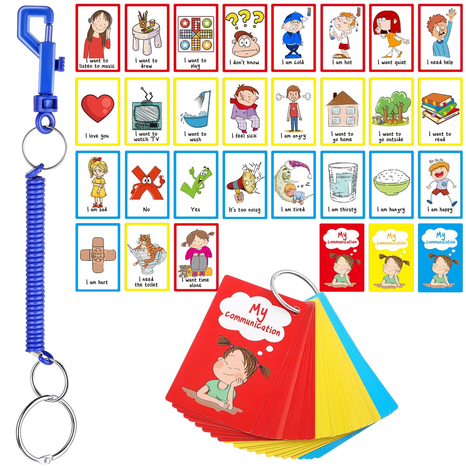 Mua 27 Autism Communication Cards Visual Aid Nonverbal Communication ...
