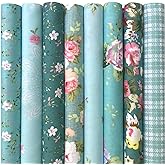 Amazon.com: Whaline 12Pcs Spring Cotton Fabric Bundles 18 x 22 Inch ...