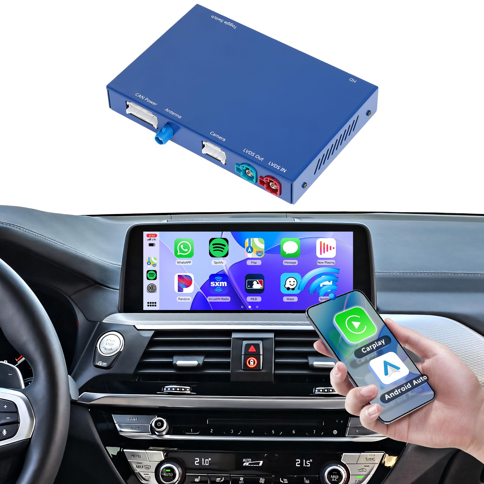 Rimoody Wireless Carplay Android Auto for BMW NBT System 3 4 5 6 7 ...