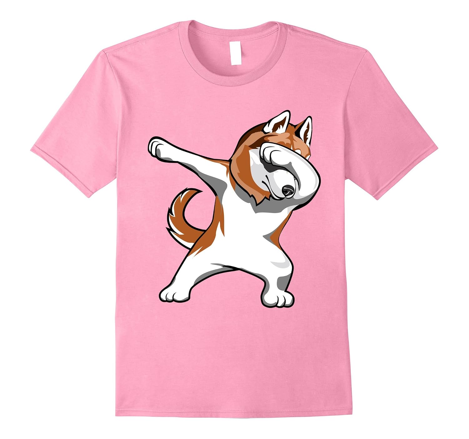 Dabbing Dancing Husky Dog Pup Fun Funny T-Shirt T Shirt Tee-Art ...