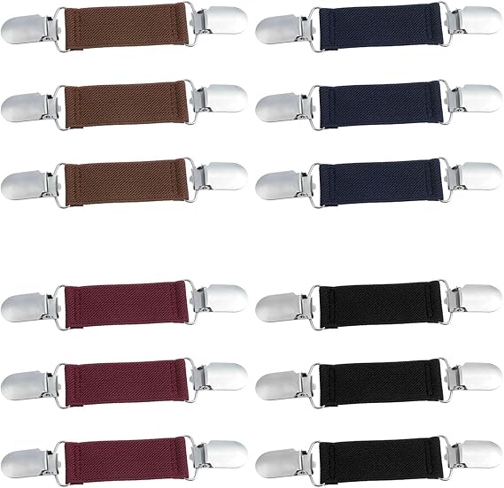 12 PCS Sweater Cardigan Clips, Elasticated Cinch Clip,Unisex Simple ...