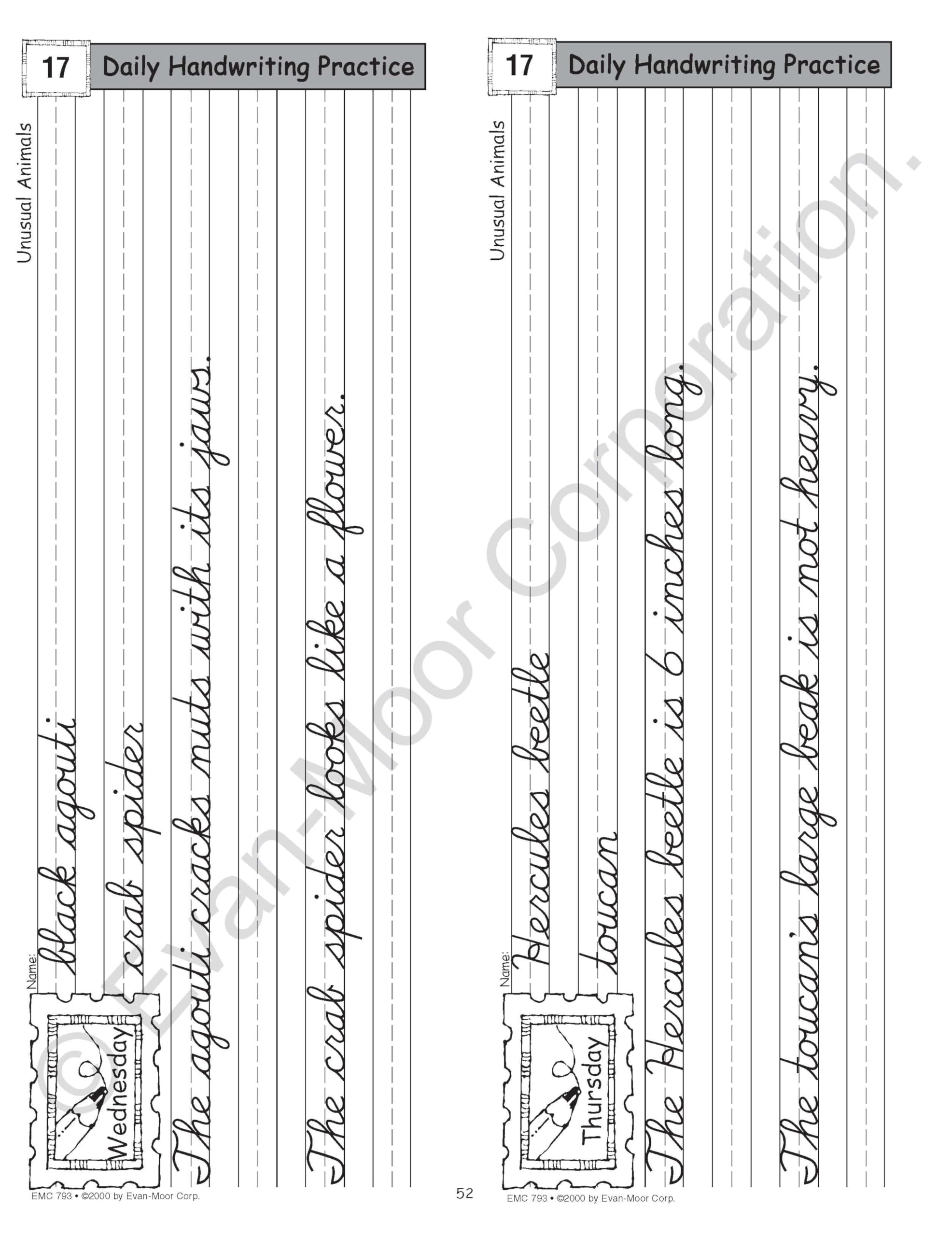 Mua Evan-Moor Daily Handwriting Practice Contemporary Cursive ...