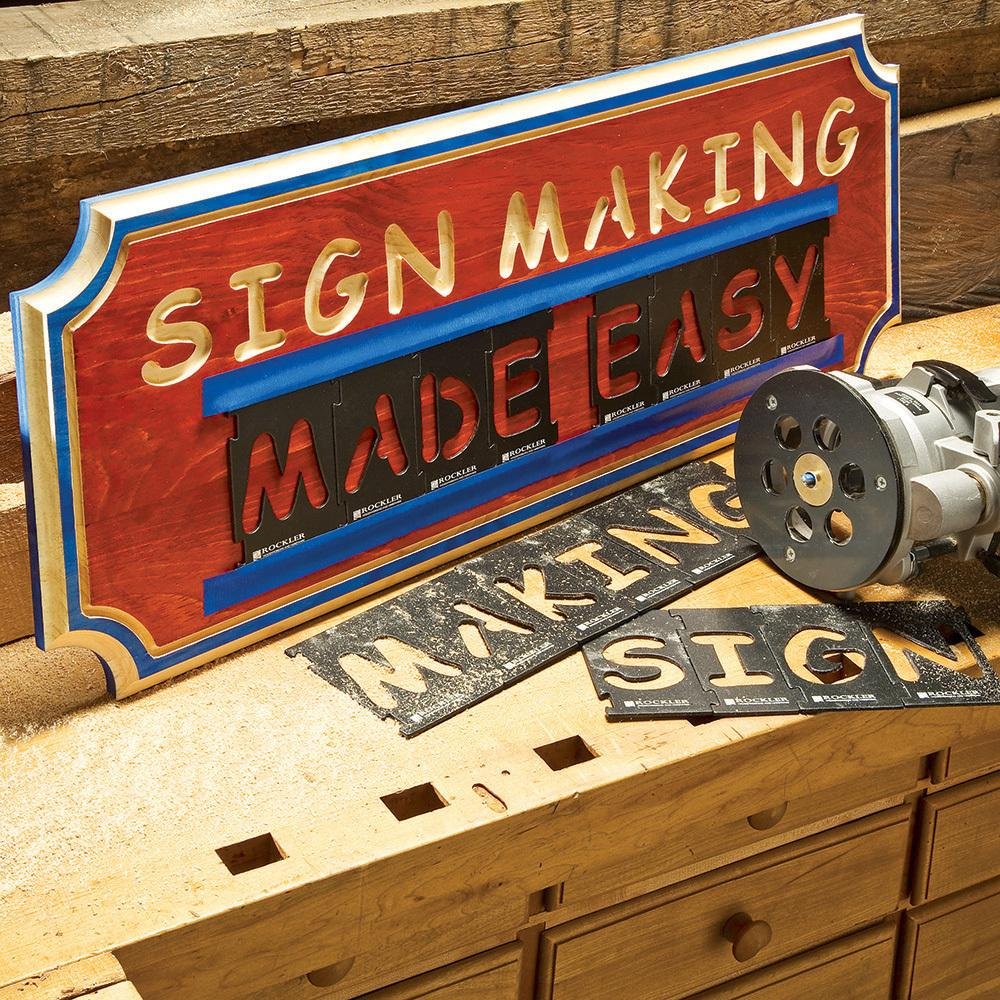 Mua Rockler Router Letter Template Set (4” H) – Comic Sans Font Letter ...