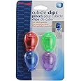 Amazon.com : Officemate Standard Cubicle Clips, Assorted Translucent ...