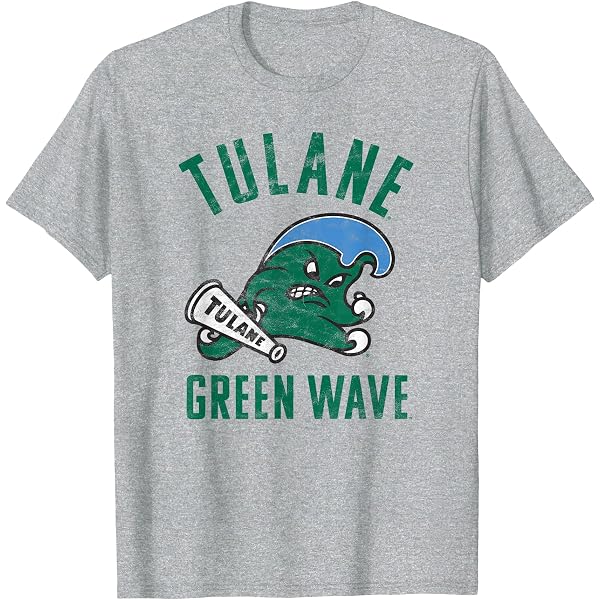 Tulane Green Wave Stencil Tulane Logo Officially Licensed College