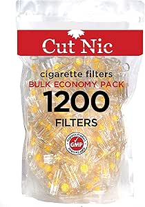 Amazon.com: Cut-Nic 4 Hole Disposable Cigarette Filters - Bulk Economy ...
