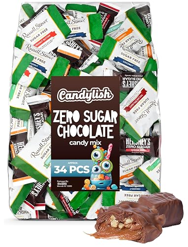 Zero Sugar Chocolate Candy Mix (Approx. 34 Pieces) - Russell Stover ...
